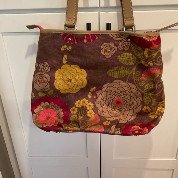 Spartina 449 | Bags | New Spartina 449 Daufuskie Island Floral Handbag Tote Natural Linen ...